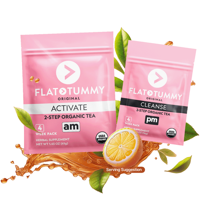 Flat Tummy Tea 2-Step Detox - Bloating Relief & Metabolism